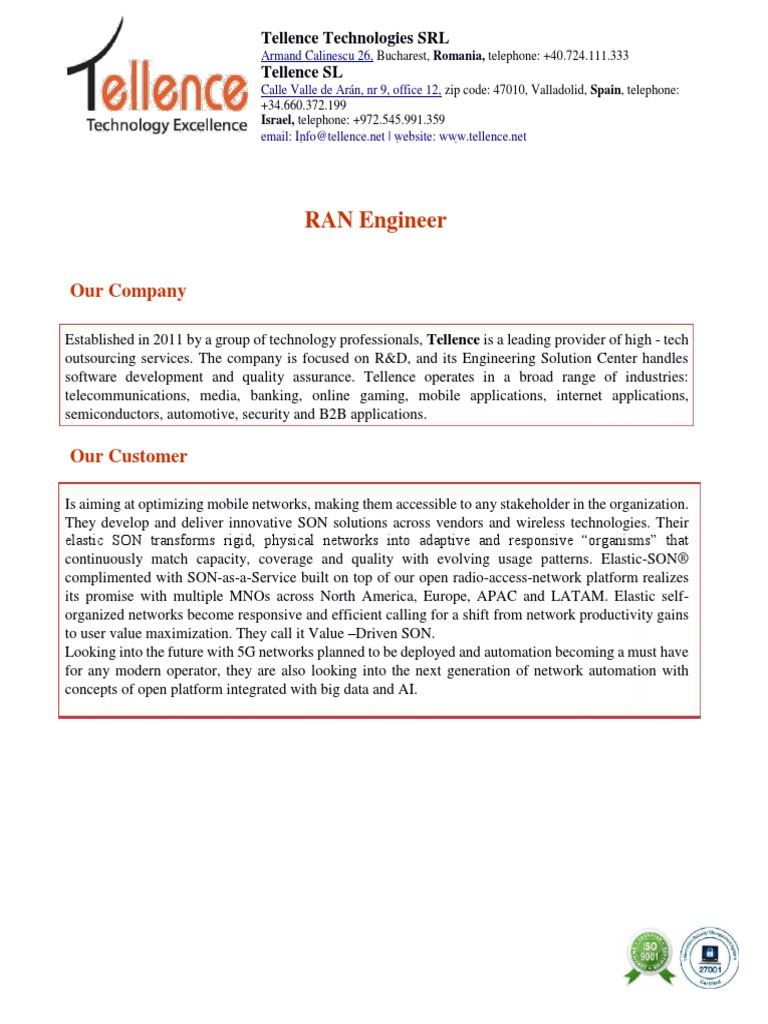 RAN Engineer PDF | PDF | Information Technology | Computing