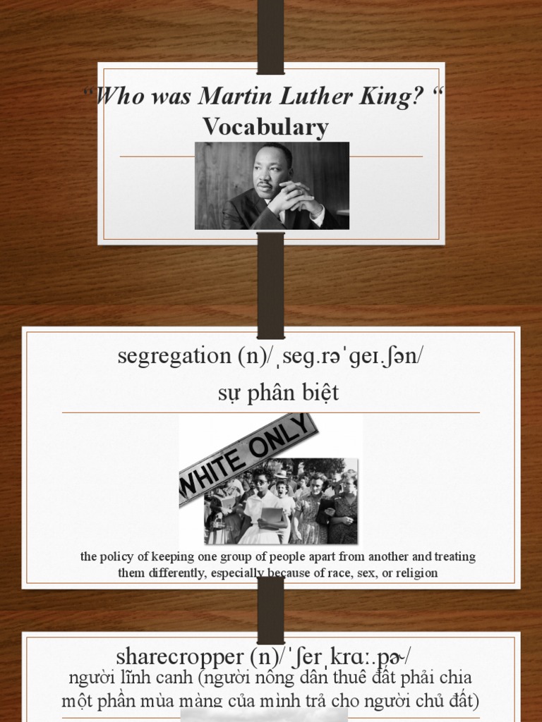 Martin-Luther-King Vocabulary | PDF | Human Rights | Violence