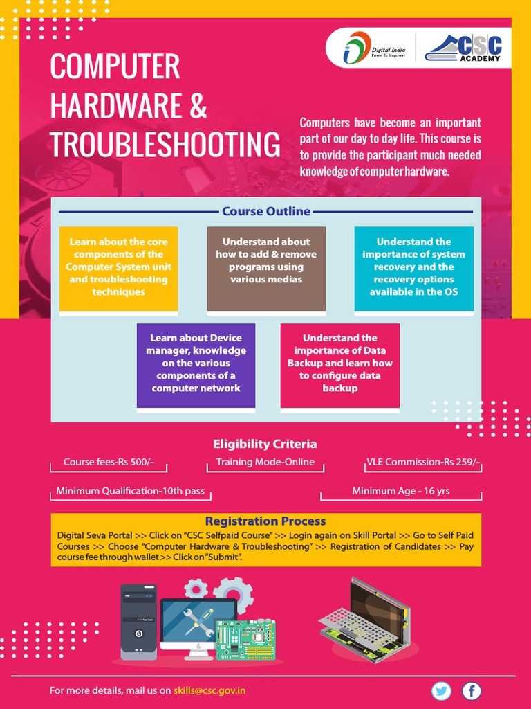 Computer Hardware & Troubleshooting: Course Outline | PDF | Business ...