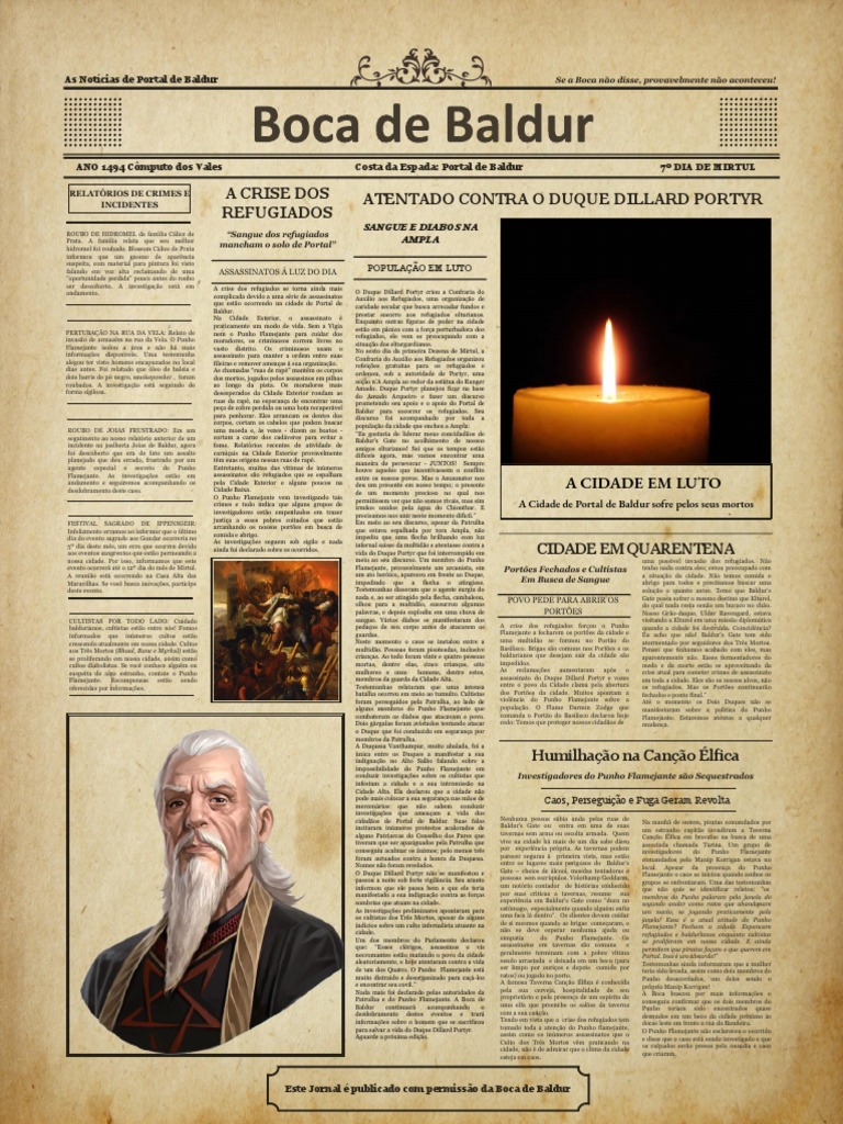 Boca de Baldur 7 Mirtul (Dillard Portyr Vive) | PDF | Cidade