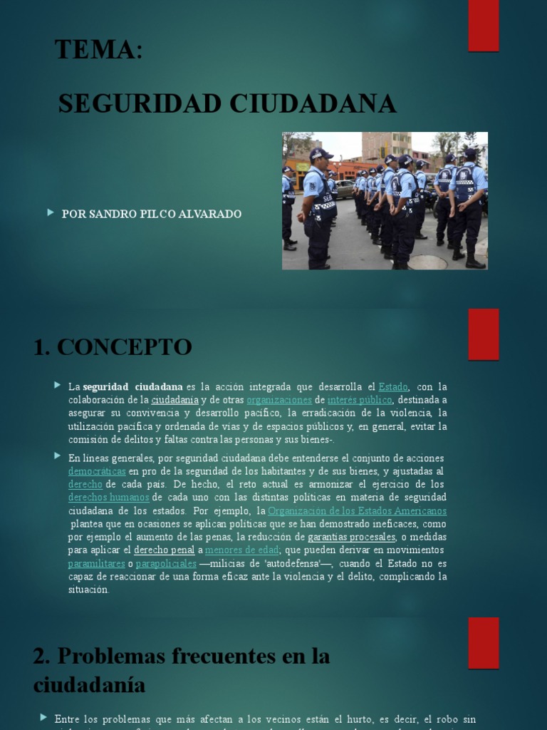 Seguridad Ciudadana | PDF | Esfera pública | Gobierno