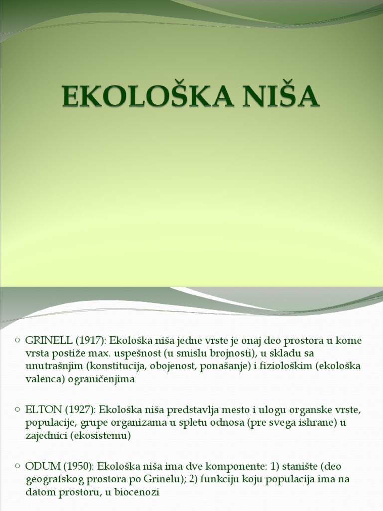 Ekoloska Nisa | PDF