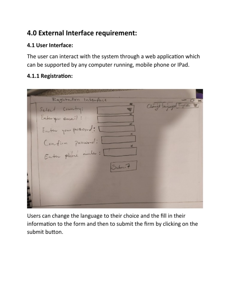 External Interface Requirement | PDF | Computers