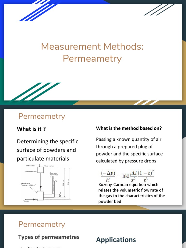 Measurement Methods: Permeametry | PDF