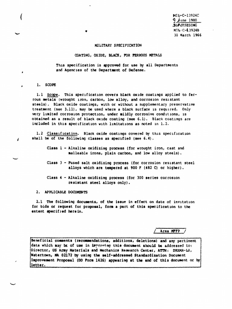 Mil C 13924C | PDF