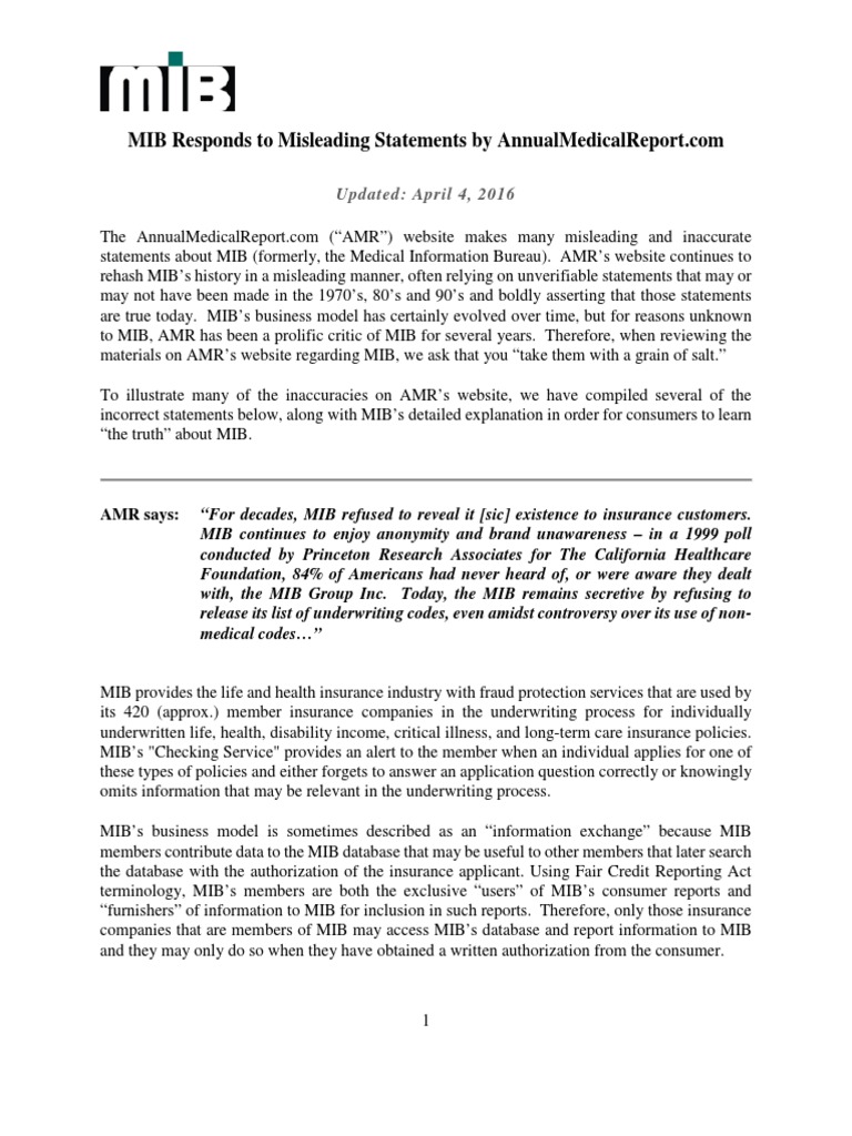 Updated: April 4, 2016: AMR Says: "For Decades, MIB Refused To Reveal ...