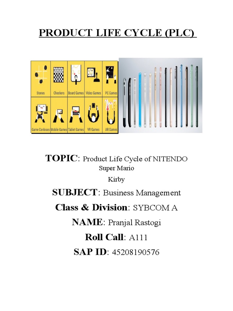 Product Life Cycle | PDF | Video Game Consoles | Leisure