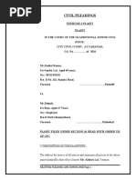 Plaint & Written Statement | PDF | Lawsuit | Loans