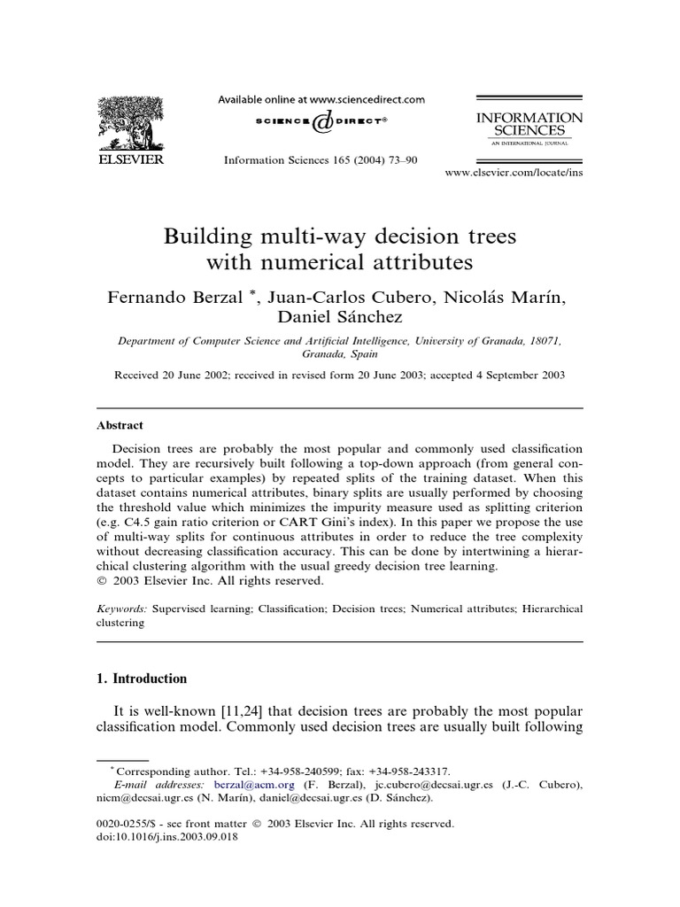 2004 Tdidt Multiway 1 | PDF | Cluster Analysis | Statistical Classification