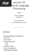 First Order Logic: Artificial Intelligence COSC-3112 Ms. Humaira Anwer ...