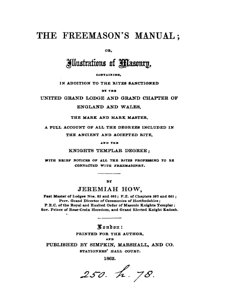 The Freemason'S Manual : Iiustnrlhms | Download Free PDF | Freemasonry ...