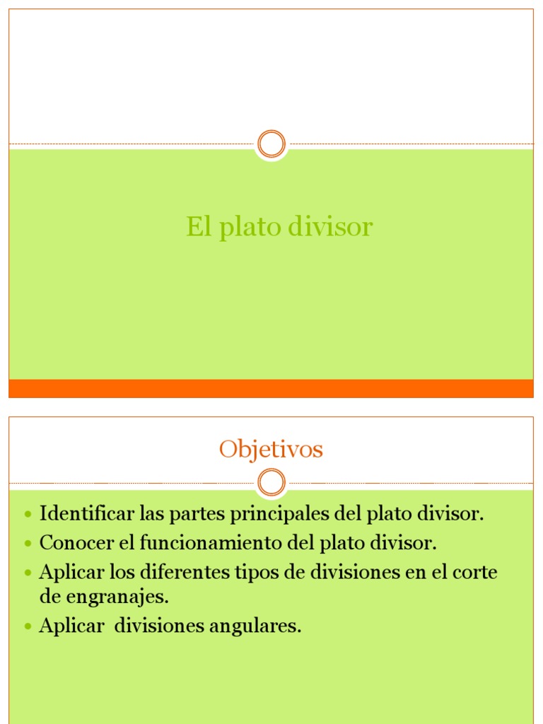 Plato Divisor | PDF | Fracción (Matemáticas) | Engranaje