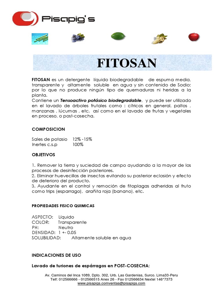 Ft-Fitosan (Act) | PDF | Agua | Sustancias químicas