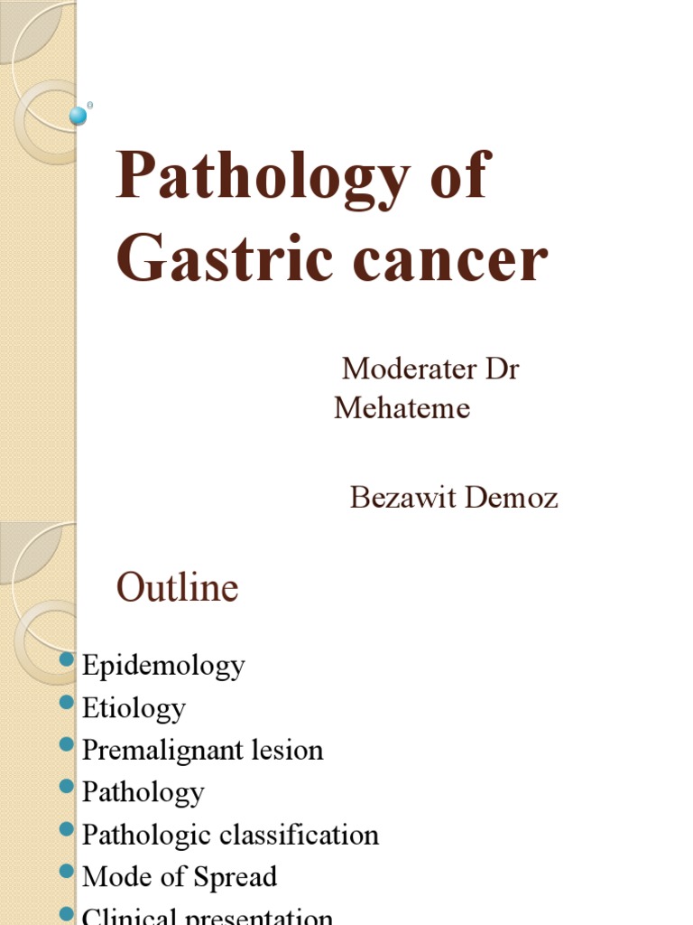 Gastric Cancer Pathology Overview | PDF | Metastasis | Diseases And ...
