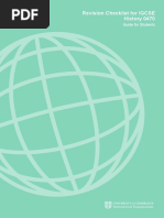 Cambridge IGCSE History 0470 Syllabus 2024-2026 | PDF