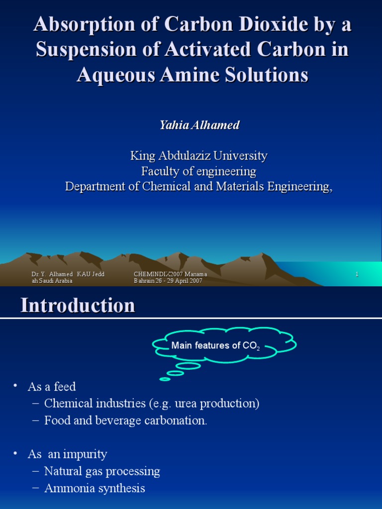Absorption of Carbon Dioxide by A Suspension of Activated Carbon in ...