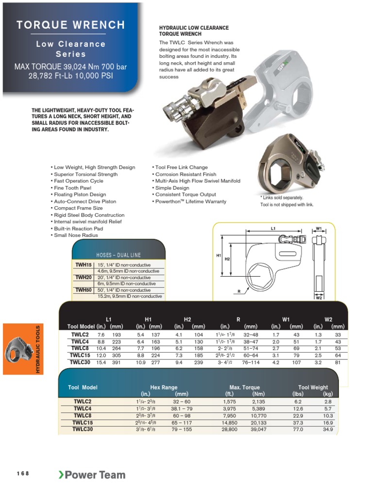 Torque Wrench TWLC | PDF | Machines | Vehicle Technology