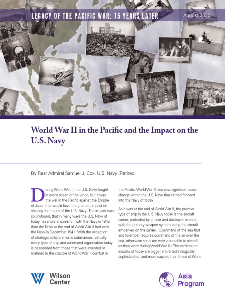 World War II in The Pacific and The Impact On The U.S. Navy | PDF ...