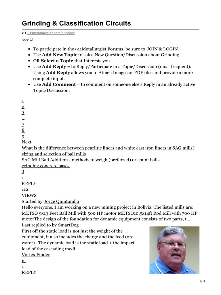 Grinding Classification Circuits | PDF | Mill (Grinding) | Industrial ...