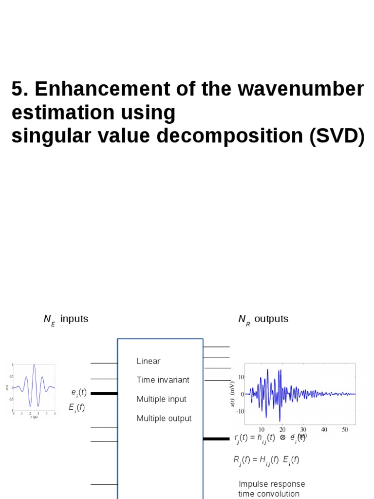 Enhancement of The Wavenumber Estimation Using Singular Value Decomposition (SVD) | PDF | Signal ...