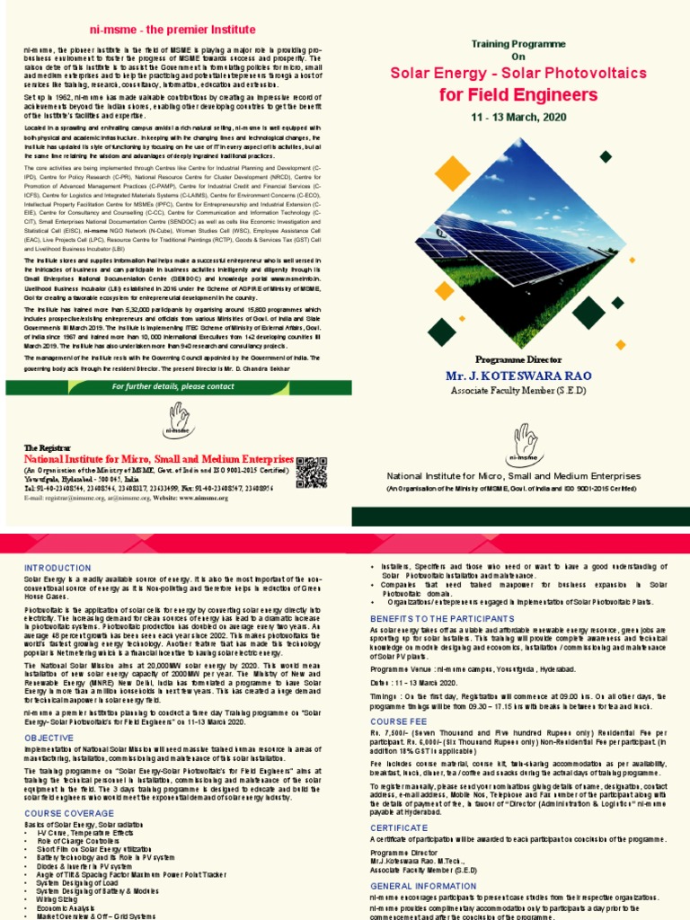 For Field Engineers: Solar Energy - Solar Photovoltaics | PDF | Solar ...