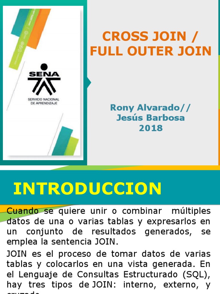 Tipos de JOIN en SQL y MySQL | PDF | Gestión de datos | Bases de datos