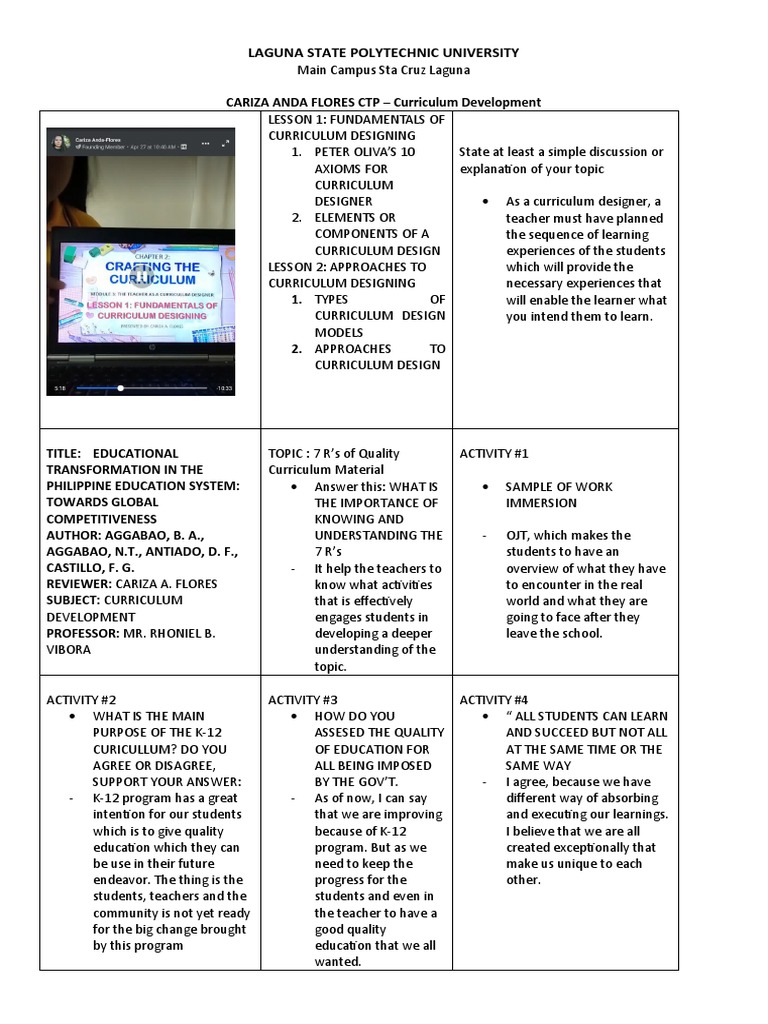 Laguna State Polytechnic University | PDF | Curriculum | Change
