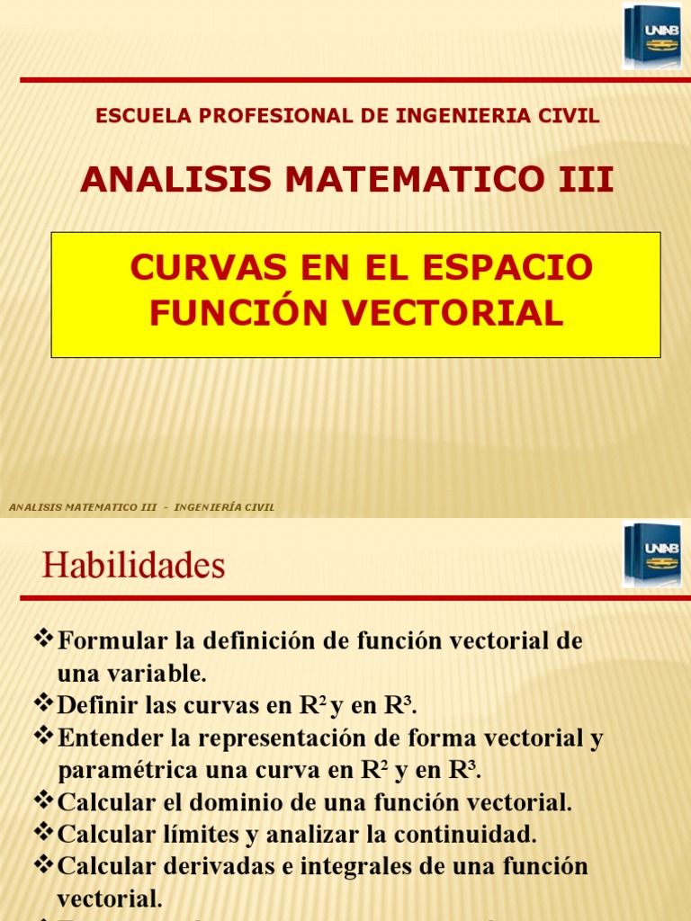 Funciones Vectoriales | PDF | Curva | Vector Euclidiano