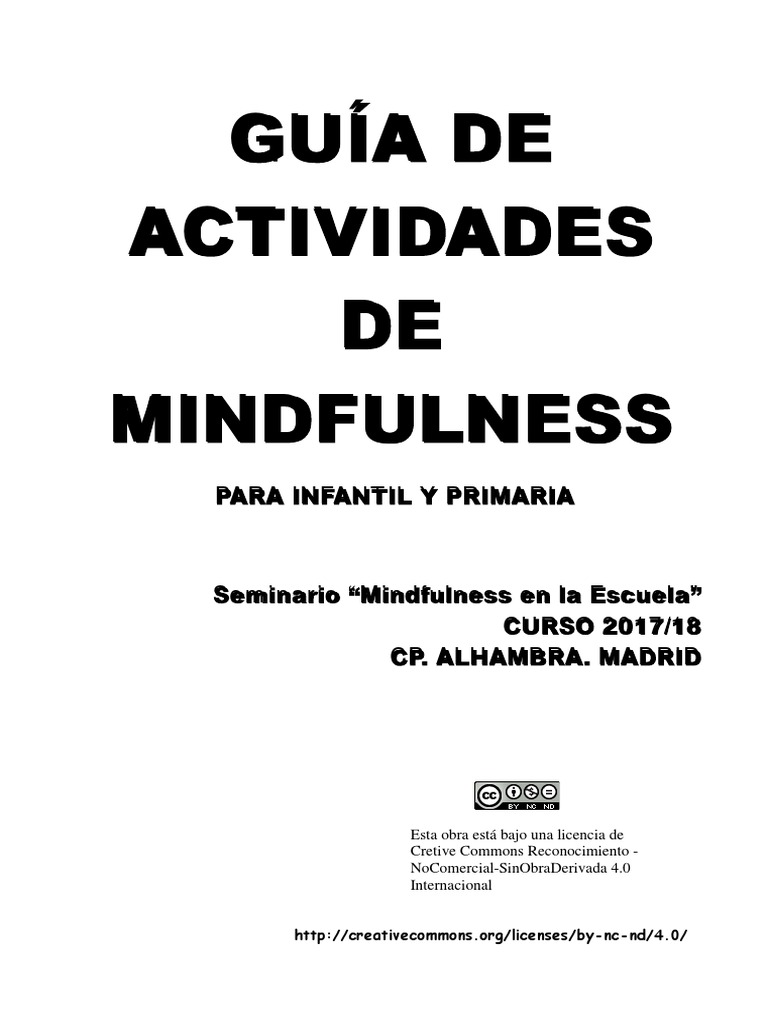 Guia para Niños Mindfulness | PDF | Meditación | Estrés (biología)