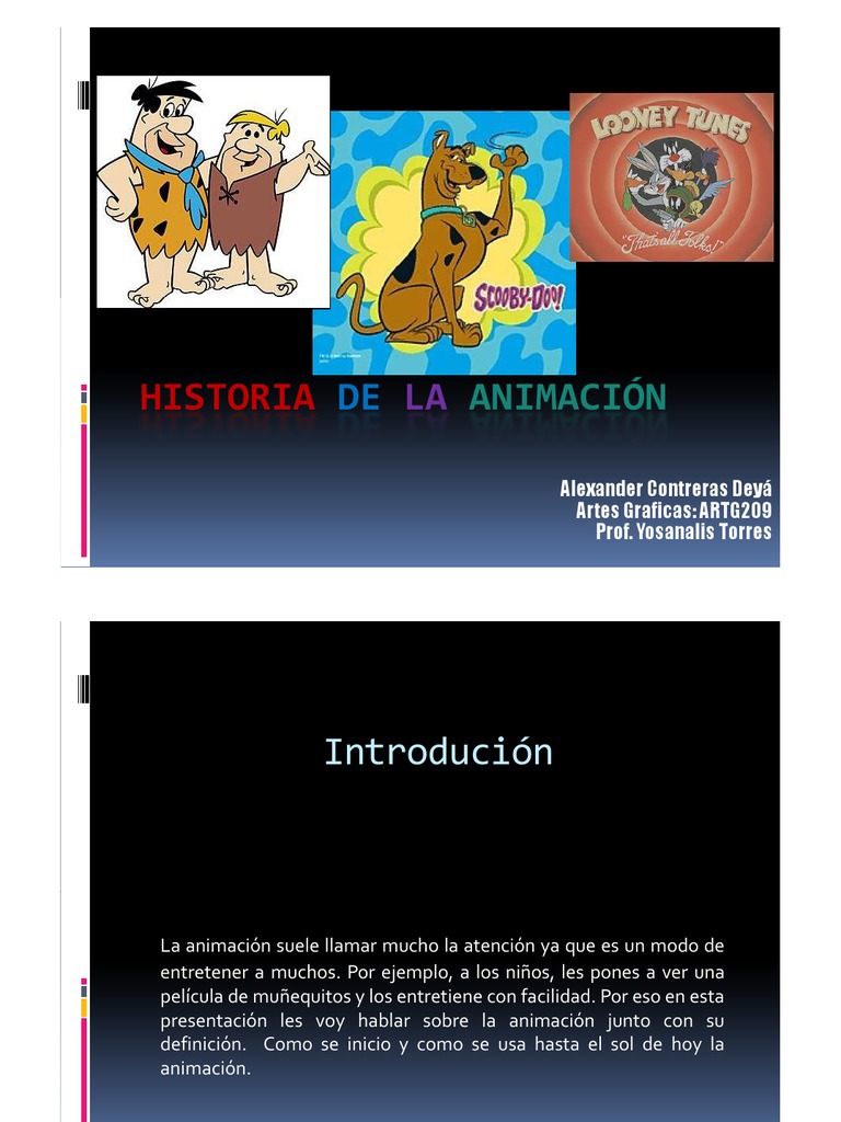 Historia de La Animación | PDF