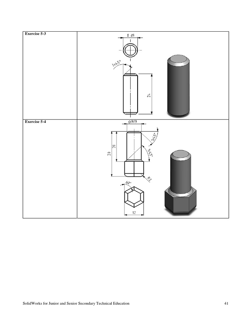 Exercise 5-3: Solidworks For Junior and Senior Secondary Technical ...