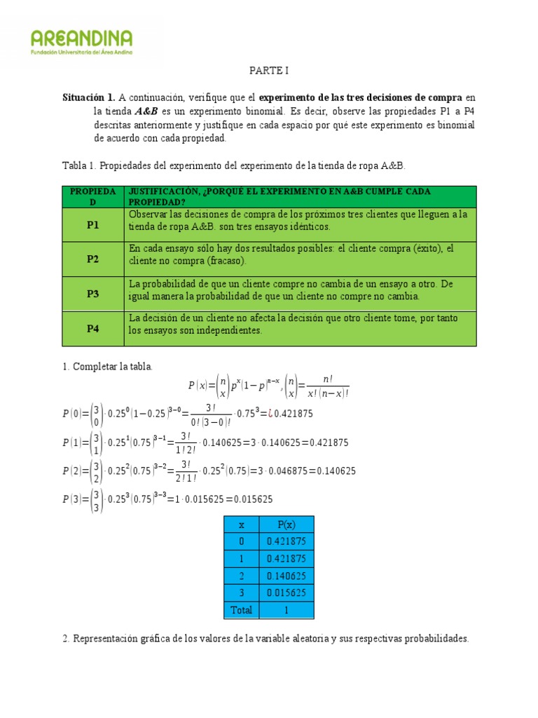 Tarea Eje 3 Estadistica y Probabilidad | PDF | Desviación Estándar | Variable aleatoria