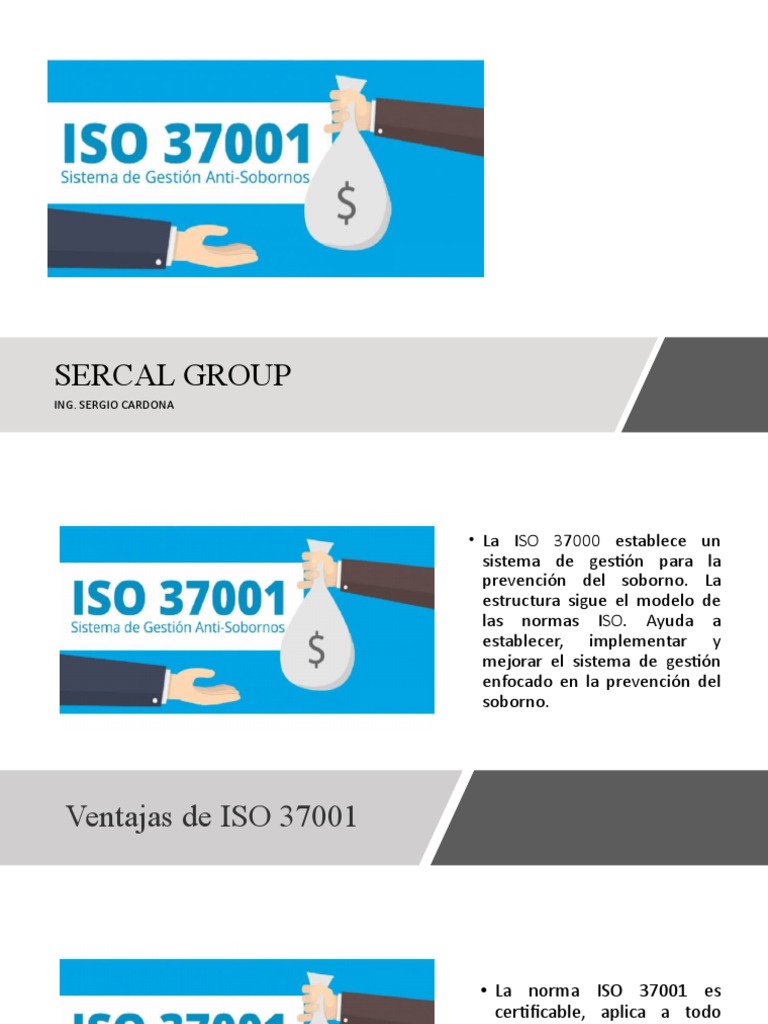 Iso 37001 Resumen Global | PDF | Organización internacional para la ...