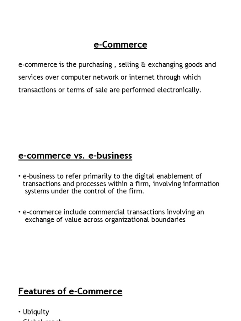 Ecom | PDF | E Commerce | Marketing