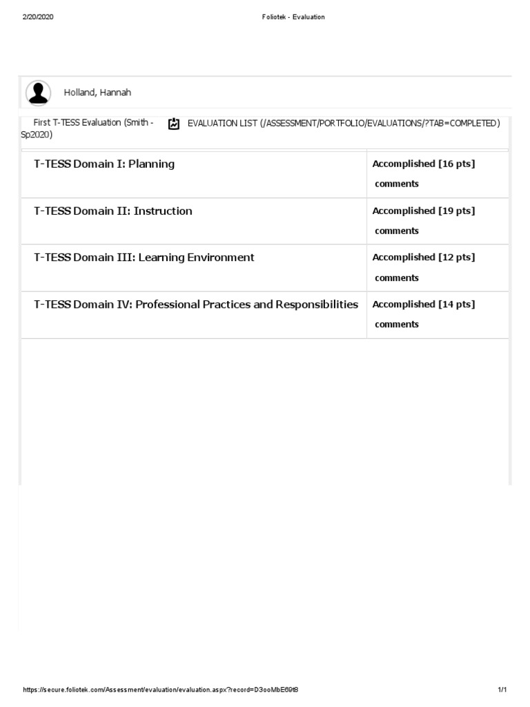 Foliotek - Evaluation | PDF