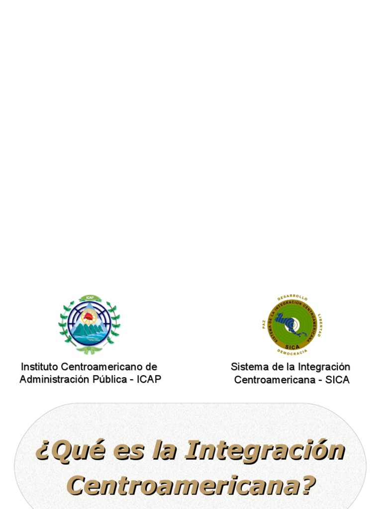 SICA Sistema de Integracion Centroamericana | PDF | Centroamérica ...