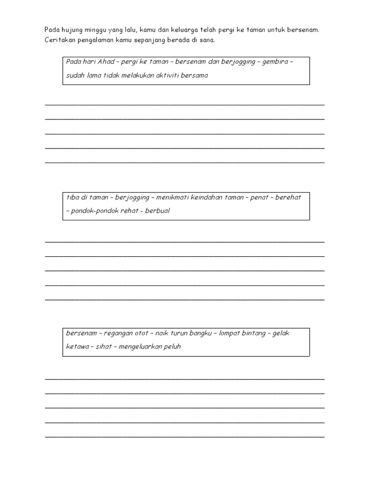 Soalan Karangan Rangkai Kata | PDF | Griya & Taman