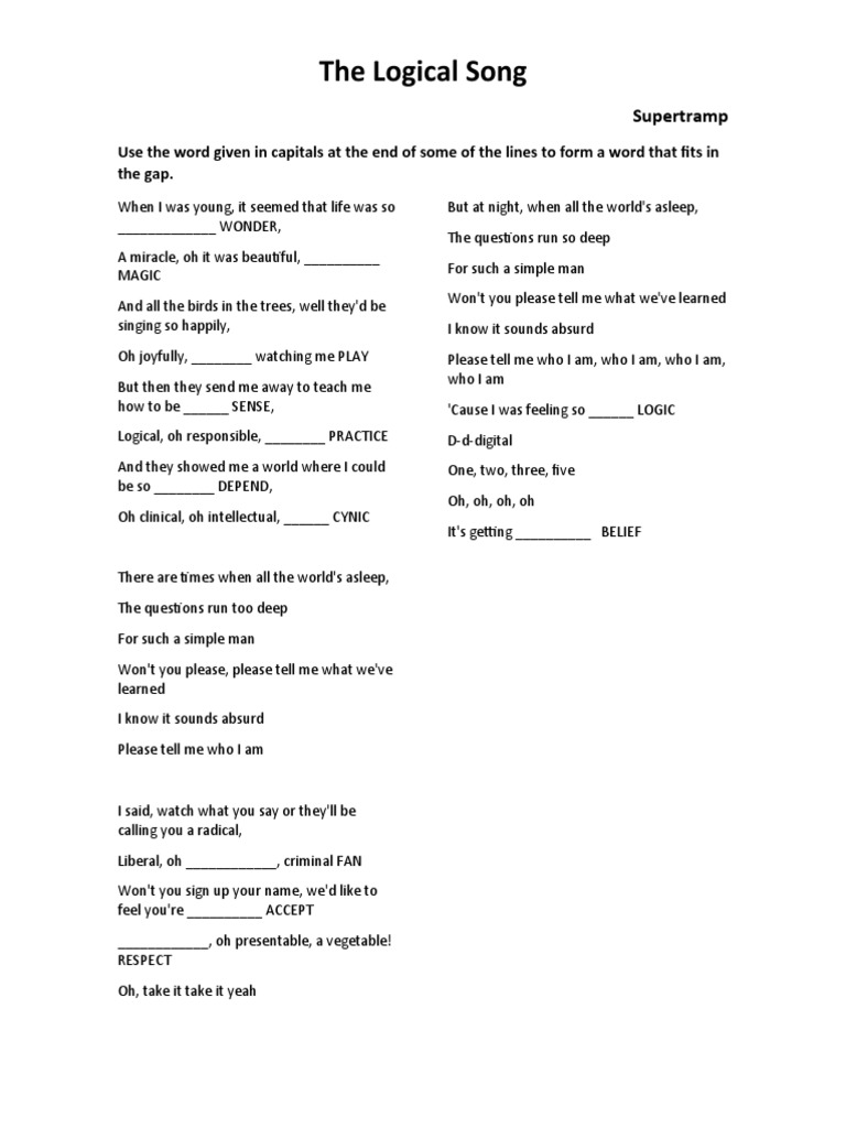The Logical Song | PDF