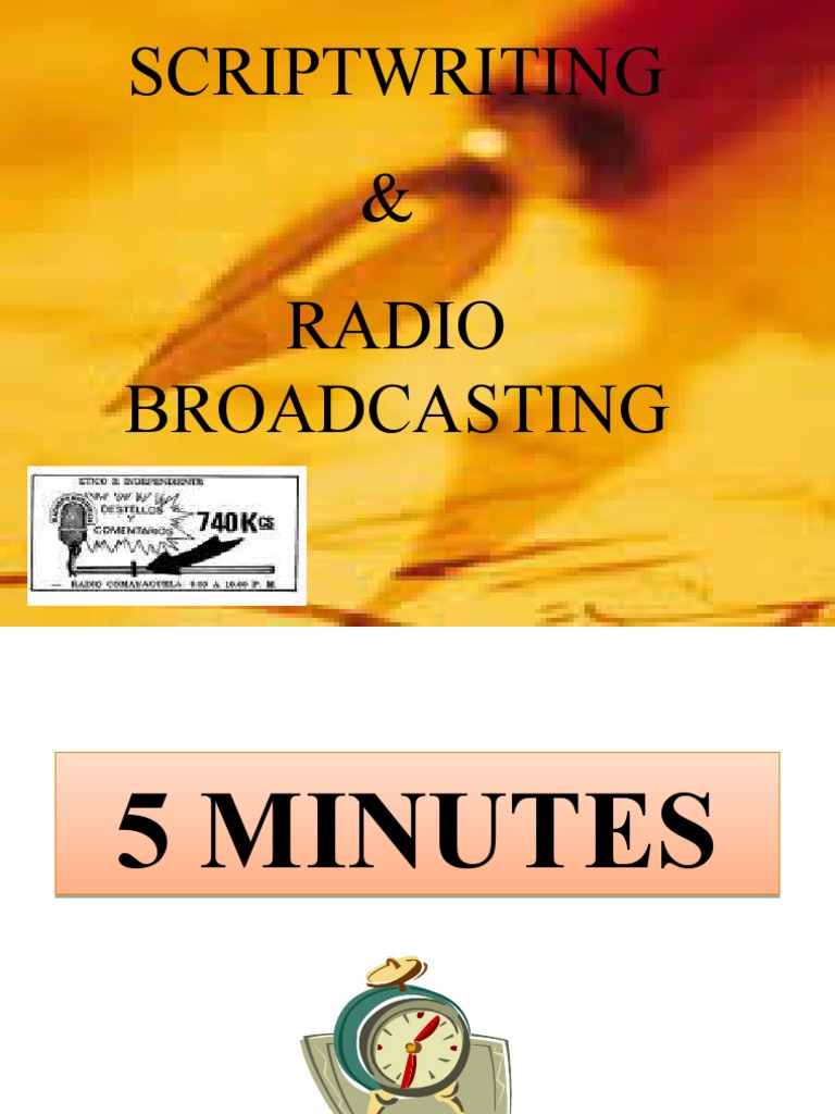 Scriptwriting and Broadcasting | PDF | News | Communication