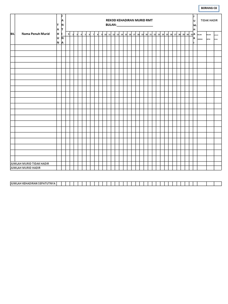 Borang C8 RMT 2020 | PDF