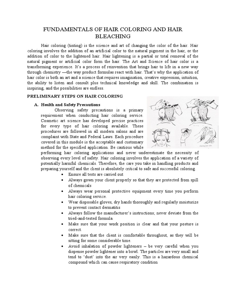 Fundamentals of Hair Coloring and Hair Bleaching | PDF | Allergy | Allergen