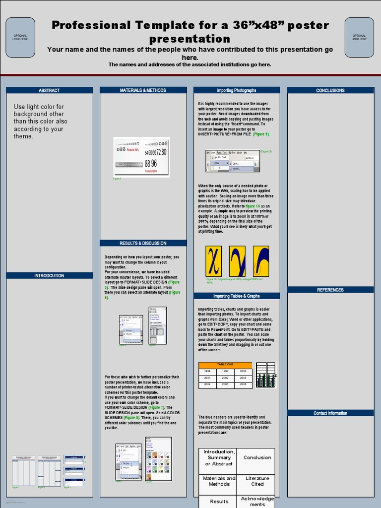 Poster Template | PDF | Page Layout | Media Technology