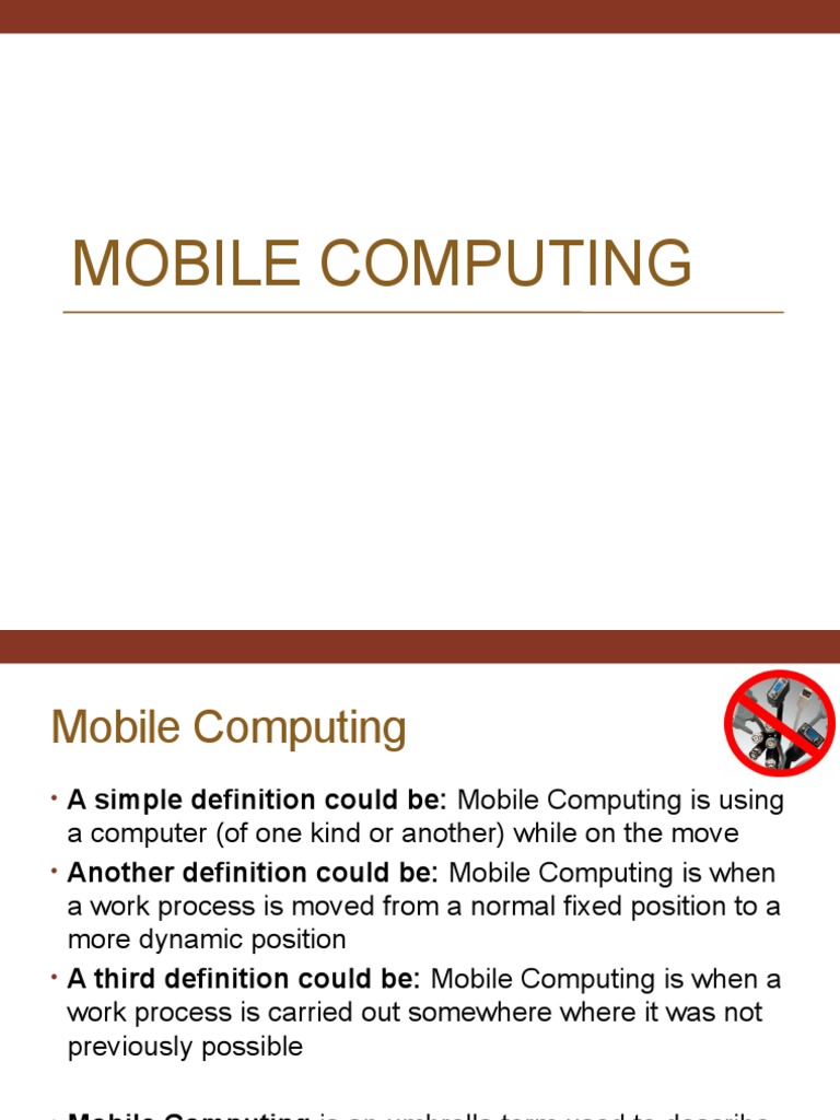 An Evolution of Mobile Computing: From Portability to Digital ...