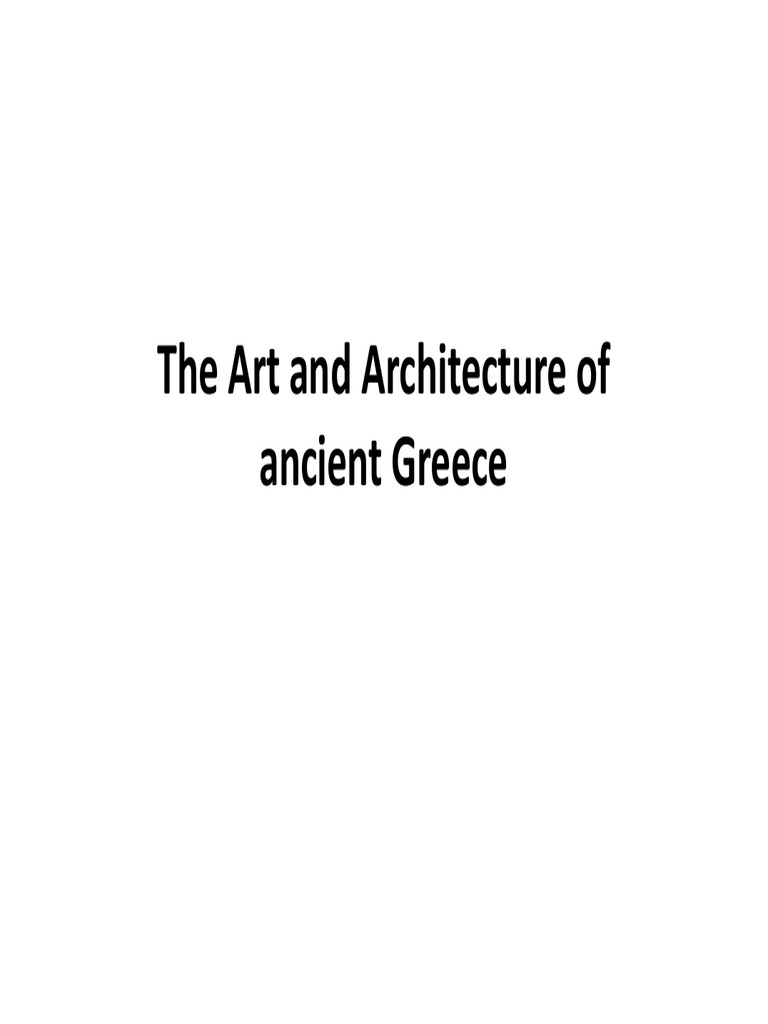 GREEK Architecture | PDF | Column | Ancient Greece