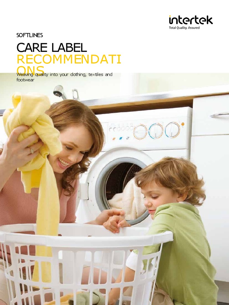 Care Label Recommendations for Textiles | PDF | Materials | Industrial ...