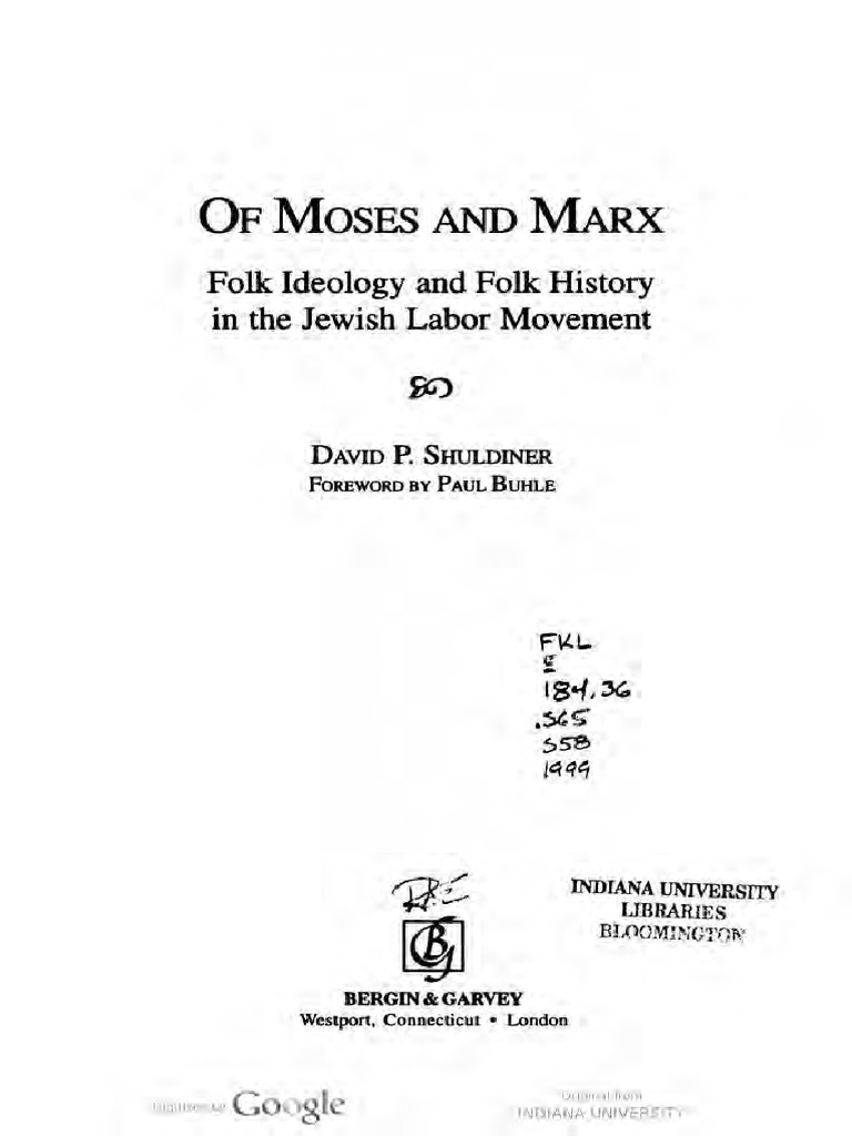 Of Moses and Marx Compressed PDF | PDF | Folklore | Orthodox Judaism