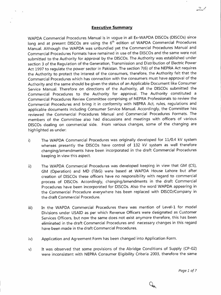 Revised Commercial Procedure Manual | PDF