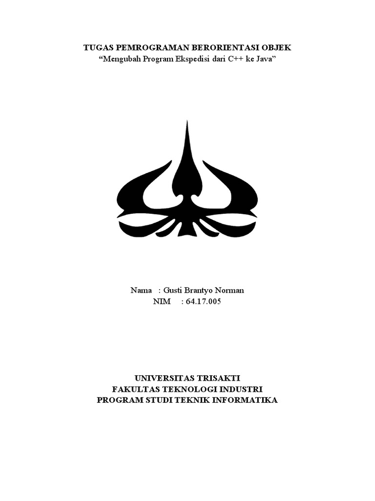 Tugas Pemrograman Berorientasi Objek | PDF | Computer Programming | Software Engineering