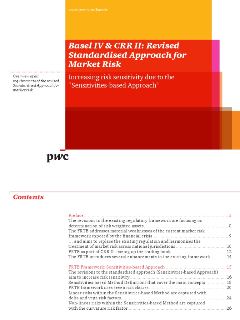 Basel IV & CRR II: Revised Standardised Approach For Market Risk | PDF | Basel Ii | Greeks (Finance)