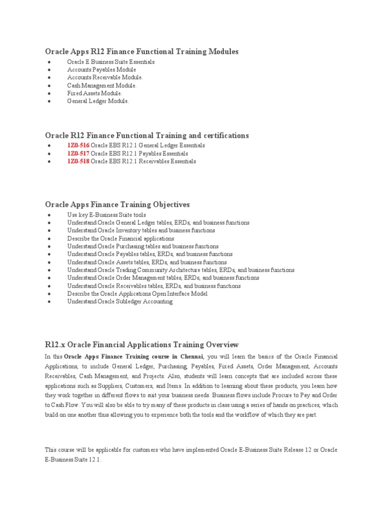 Oracle Apps Finance Training | PDF | Accounts Payable | Invoice